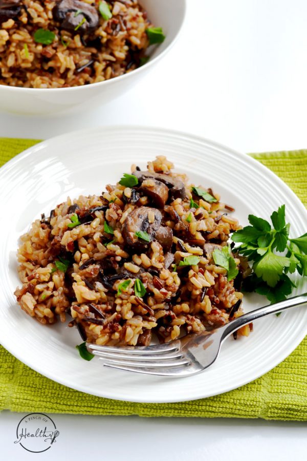 Instant Pot Wild Rice Pilaf (Vegan) - A Pinch of Healthy