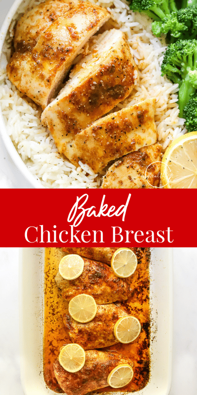 Simple Oven Baked Chicken Breast Recipe - A Pinch of Healthy