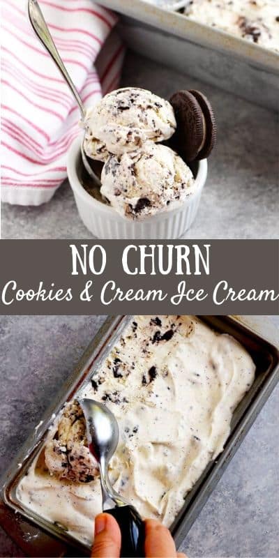 Homemade Cookies and Cream Ice Cream (No Churn) - A Pinch of Healthy