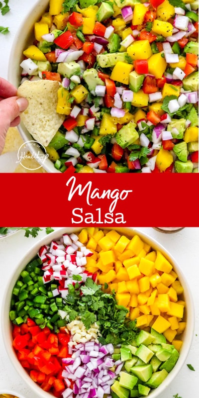 Mango Salsa (spicy, easy appetizer) - A Pinch of Healthy