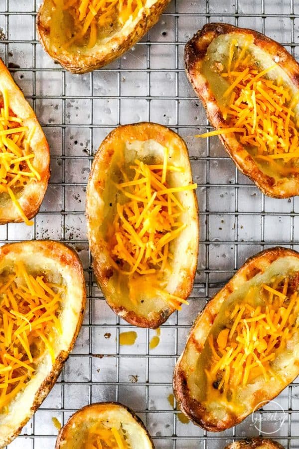 Potato Skins (crispy, oven baked) - A Pinch of Healthy