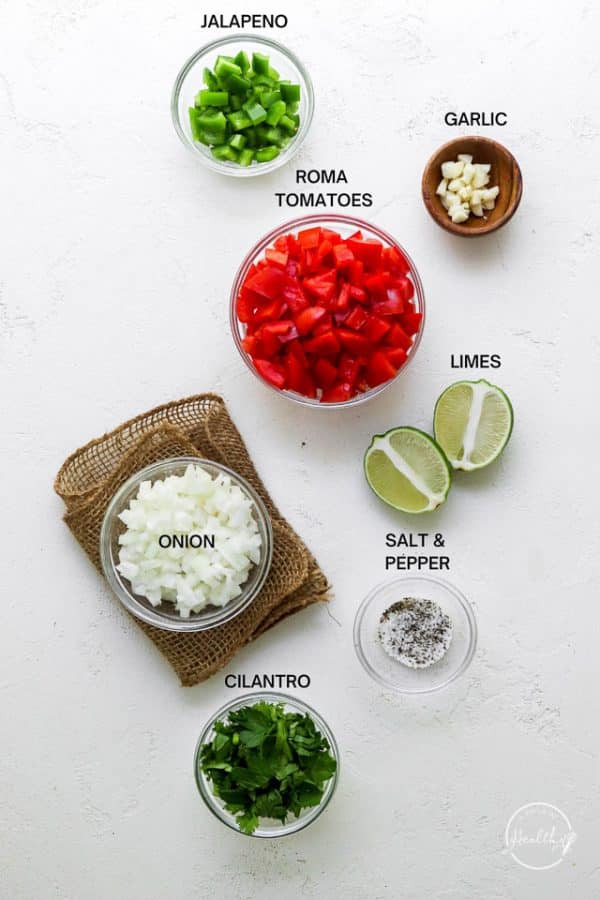 Pico de Gallo (fresh dip, topping) - A Pinch of Healthy