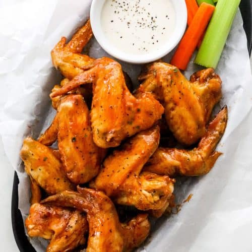 Air Fryer Buffalo Wings - A Pinch of Healthy