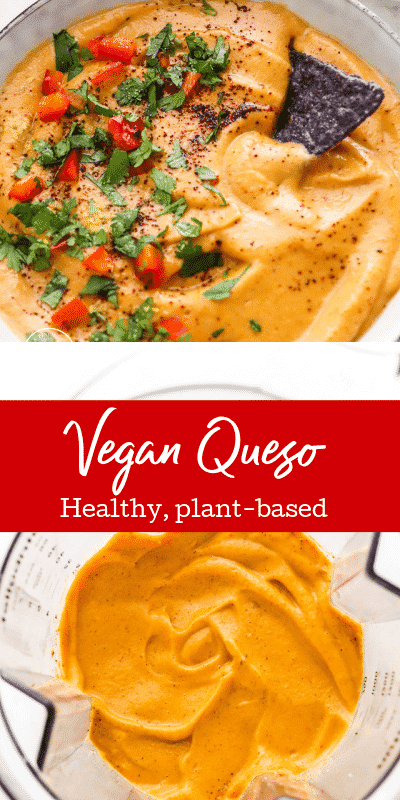 Vegan Queso (light and flavorful) - A Pinch of Healthy