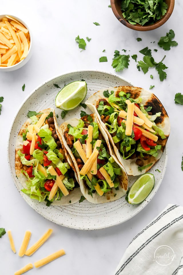 Black Bean Tacos - A Pinch of Healthy