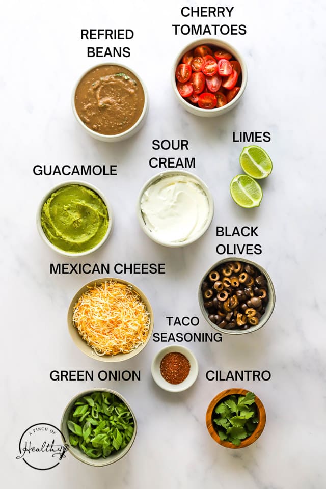 7 Layer Dip Recipe - A Pinch of Healthy