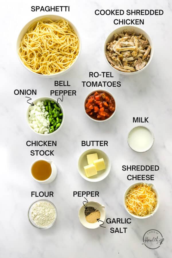 Chicken Spaghetti Recipe - A Pinch of Healthy