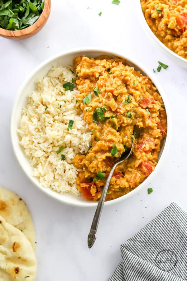 Red Lentil Dal (Masoor Dal Recipe) - A Pinch of Healthy