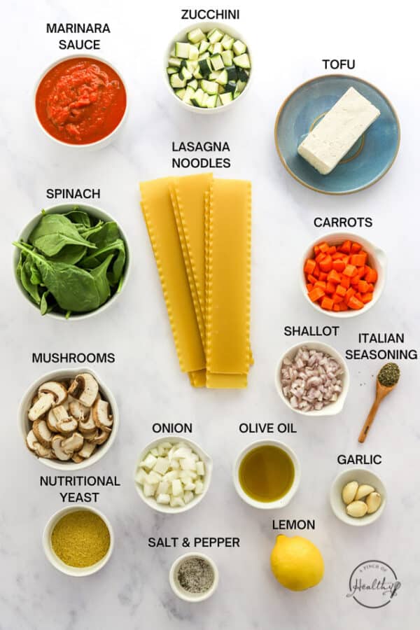 Vegan Lasagna - A Pinch of Healthy
