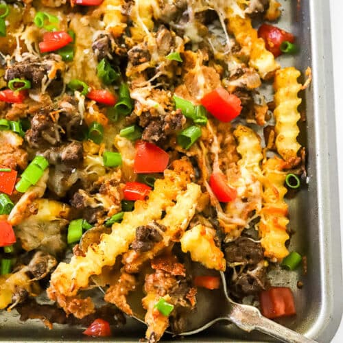 Loaded Nacho Fries - A Pinch of Healthy