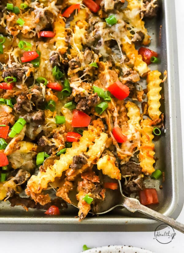 Loaded Nacho Fries - A Pinch of Healthy