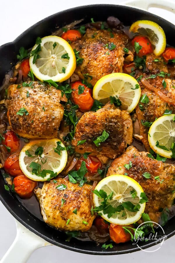 Mediterranean Chicken Recipe - A Pinch of Healthy
